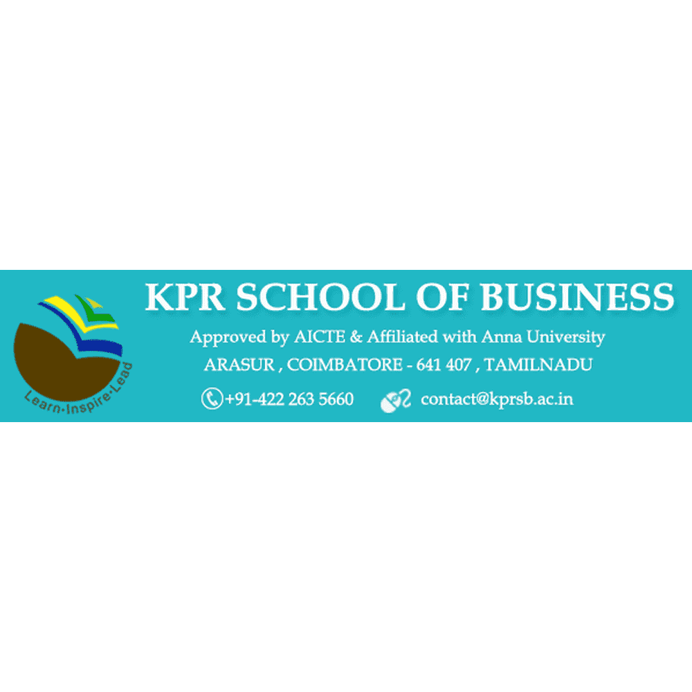 KPR School of Business - Admissions 2022, Fees, Courses, Ranking, Placement