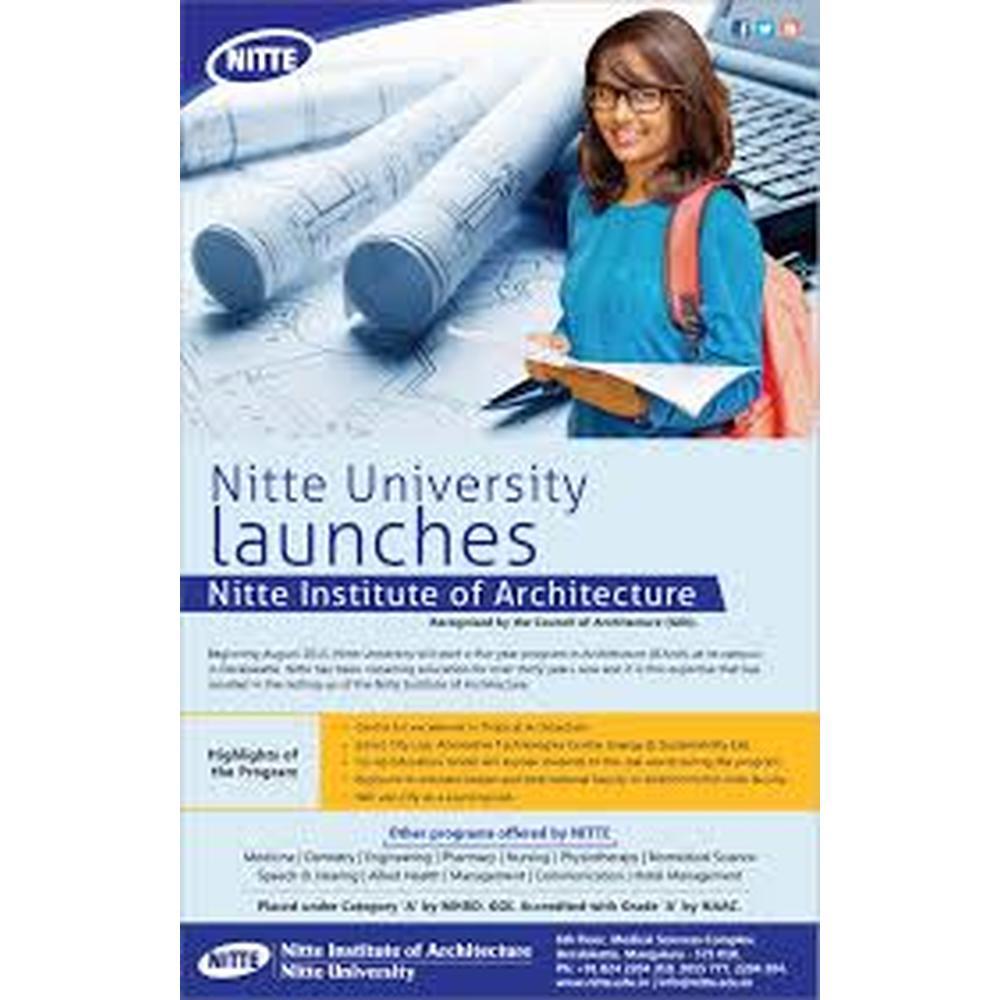 Nitte Institute Of Architecture - Admissions 2022, Fees, Courses ...