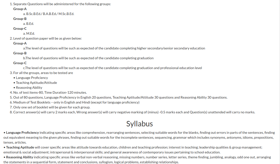 RIE CEE 2023 Syllabus - Detailed Syllabus, PDFs