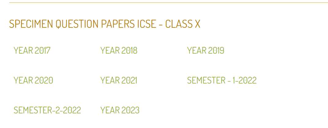 ICSE Sample Question Paper Class 10 - Download Subject Wise PDFs ...